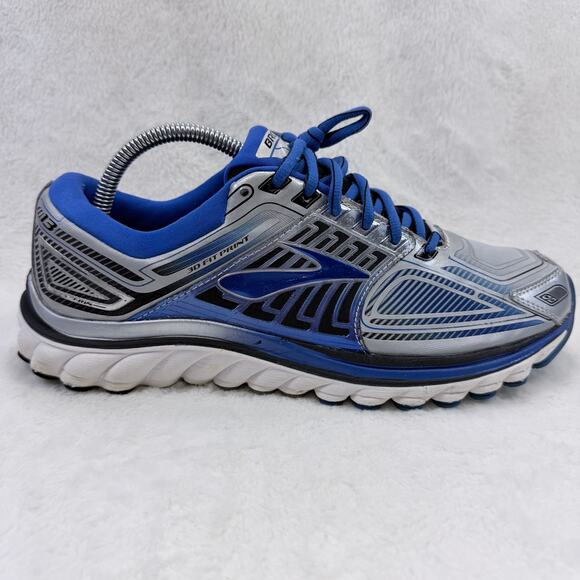 Brooks | Shoes | Brooks Glycerin 3 Mens Running Shoes Silver Blue Size ...